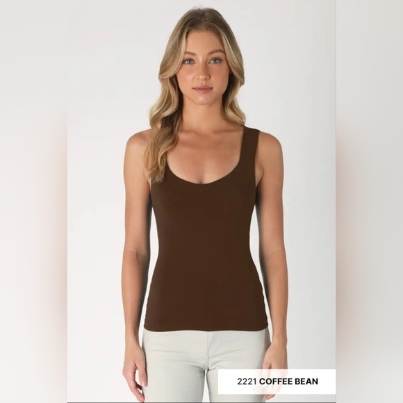 Nikibiki | Tops | 657 Nikibiki Clean Line Sweet Heart Tank Coffee Bean ...
